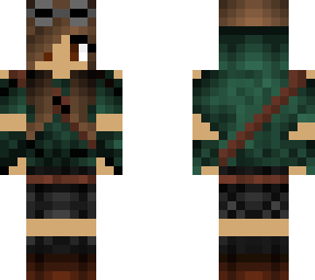 Female Exploring Hunter 2.4 (Finally Fully Perfected!) | Minecraft Skin