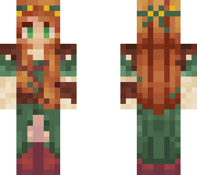 Forest Nymph (armoured) | Minecraft Skin