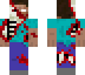 Damaged Herobrine | Minecraft Skin