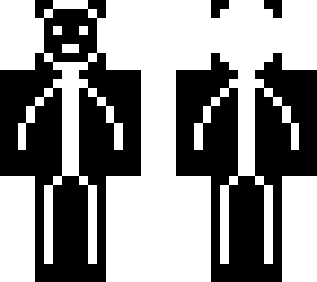 Stickman - Inverted colors | Minecraft Skin
