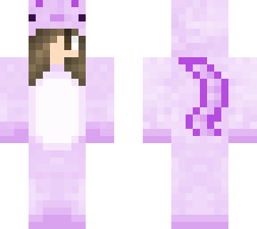 Purple Axolotl Onesie | Minecraft Skin