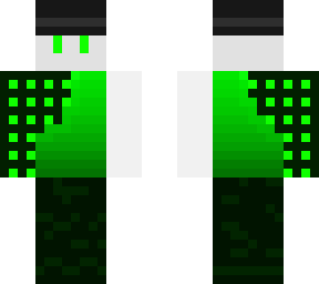green hacker bunny | Minecraft Skin