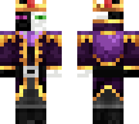 Inverted Enderman King (Fixed) | Minecraft Skin