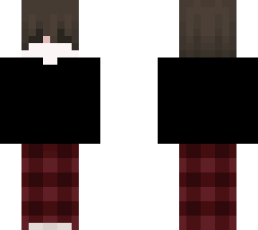 Black x Red Plaid | Minecraft Skin