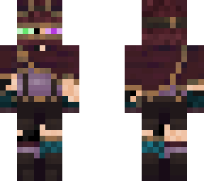 Half Ender Traveler | Minecraft Skin