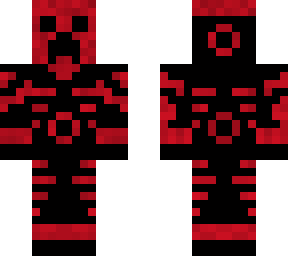 Blood Warrior Creeper | Minecraft Skin