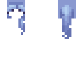 High Ponytail HB Blue | Minecraft Skin