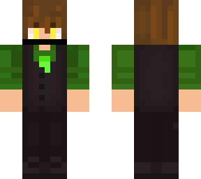 Middle Eastern boy with green suit | Minecraft Skin
