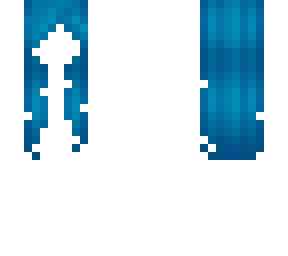 Blue Hair + Double Layer | Minecraft Skin