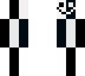 Creepy black and white corrupted entity | Minecraft Skin