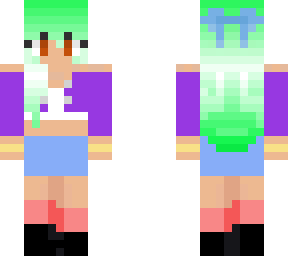 green hair aphmau | Minecraft Skin