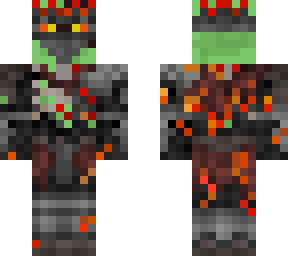 Magma slime soldier | Minecraft Skin