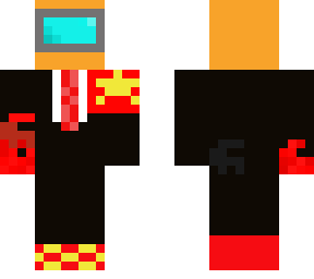 Orange Among us suit | Minecraft Skin