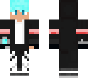 Cyan boy with robot arm | Minecraft Skin