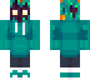Cyan monster remastered | Minecraft Skin