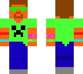 Neon Party Steve | Minecraft Skin
