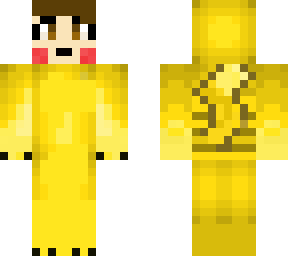 Pikachu Fan (Girl) | Minecraft Skin