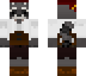 Pirate Raccoon | Minecraft Skin
