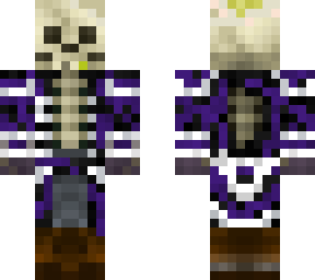 purple skeleton | Minecraft Skin