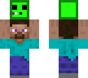 Steve Holding Gaming Slime | Minecraft Skin