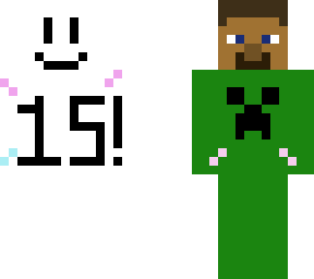 happy 15th birthday minecraft | Minecraft Skin
