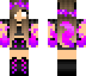 nether wolf girl (base skin from Lilana) | Minecraft Skin