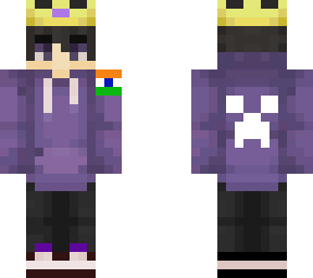 purple guy with crown | Minecraft Skins
