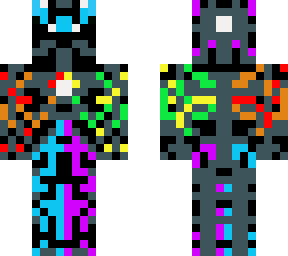 Rainbow Knight | Minecraft Skin