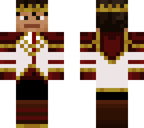 red and gold royal | Minecraft Skin