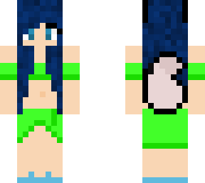 summer girl (base skin from NightWolf567) | Minecraft Skin