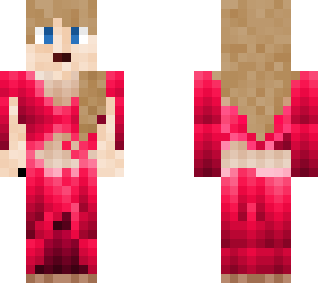 taylor folklore red dress | Minecraft Skin