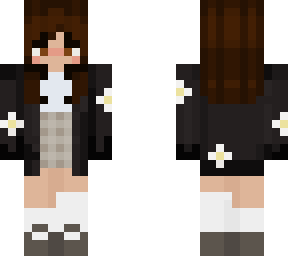 cardigan preto | Minecraft Skin