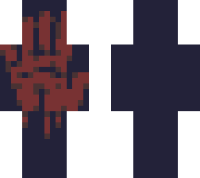 Handprint pixelart | Minecraft Skin
