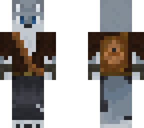 Wolf Warrior (Backpack now has outerlayer!!) | Minecraft Skin