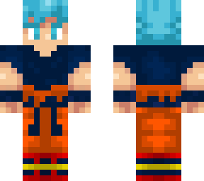 Goku super Saiyan blue (Broly movie) | Minecraft Skin
