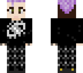 moss purple slickback | Minecraft Skin
