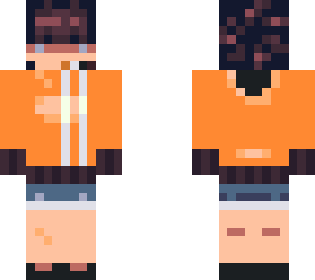 Girl with cigarette | Minecraft Skin