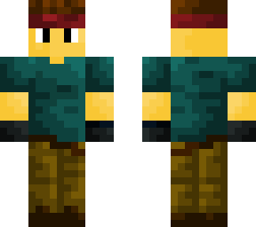 Hunter Skin with outer layer, scar, and other tiny details | Minecraft Skin