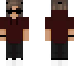 girl/boy skin with red hoodie | Minecraft Skin