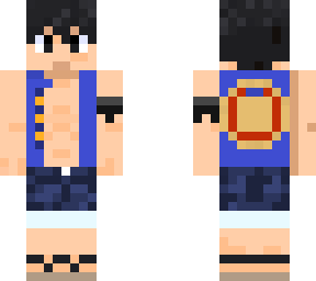 luffy no hat | Minecraft Skins