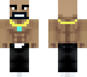 Bald Man with chain | Minecraft Skin
