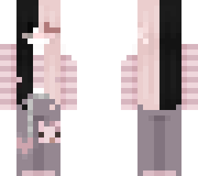 Casual Hello Kitty | Girl | Minecraft Skin