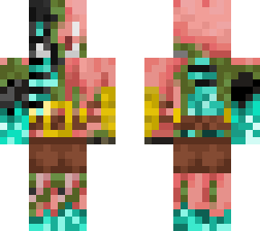 Soul-Fire Withered Zombie Piglin Brute | Minecraft Skin