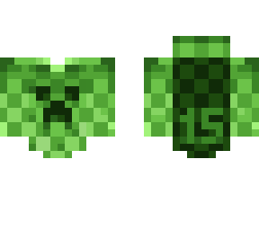 [Steve Model] Creeper Cape Base | Minecraft Skin