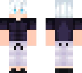 gojo (with removable top half) | Minecraft Skin