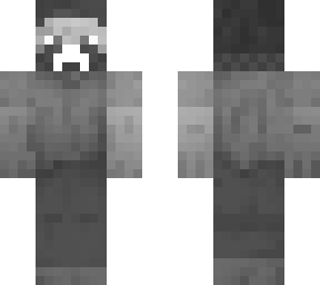 Grey steve but with creeper mask | Minecraft Skin
