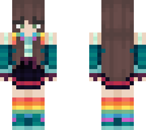 Hannahxxrose Cyan Coyotes MCC | Minecraft Skin