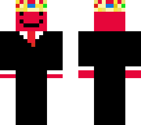 Red PrinceZam With Suit | Minecraft Skin