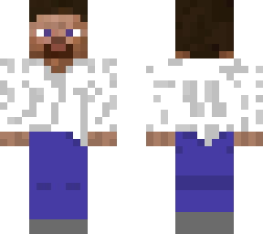 White Shirt Steve | Minecraft Skin