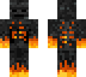 burning wither heart | Minecraft Skin